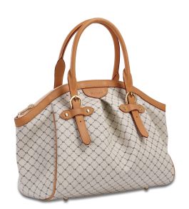 Ruched Satchel With Buckle - RIONI